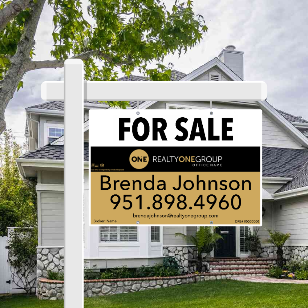 24x36 FOR SALE SIGN #1 - REALTY ONE GROUP – Estate Prints